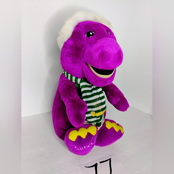 Golden Bear | Toys | Vtg 992 Barney The Dinosaur Large 2 Stuffed Plush ...